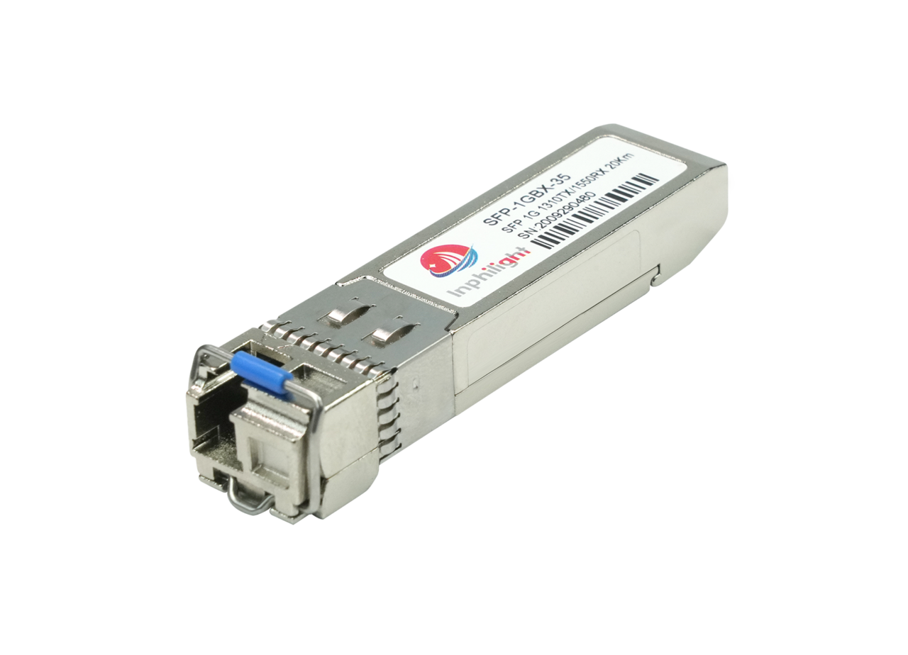 1000BASE-BX SFP 1310nm-TX/1550nm-RX 20km Transceiver | INPHITECH